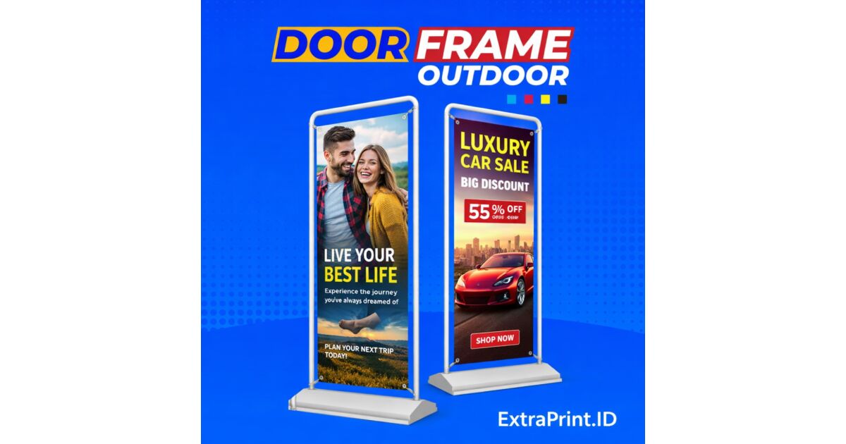 Standing Banner Outdoor 60x160 – Flexi Korea 410gr Kokoh