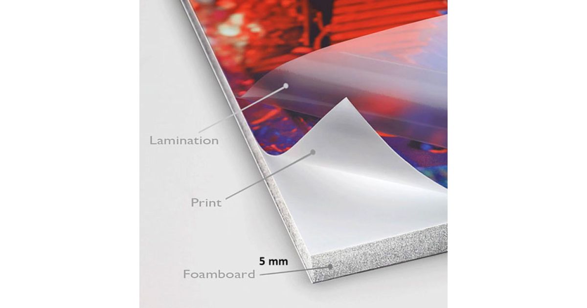 Cetak Foamboard 5mm 21x15 cm Laminating Matte :: Extra Print